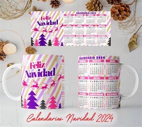 Plantillas Sublimar Taza Calendario 2024 Navidad Foto 1 160 En San