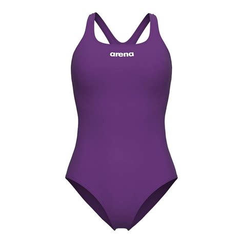 Дамски бански Arena Team Swim Pro Solid Swimsuit лилав eMAG bg