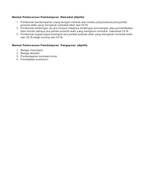 Format Remedial Pengayaan Pdf