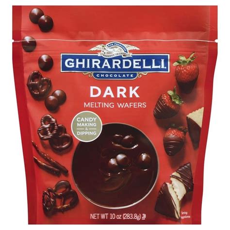 Ghirardelli Chocolate Dark Chocolate Melting Wafers 10 Oz From