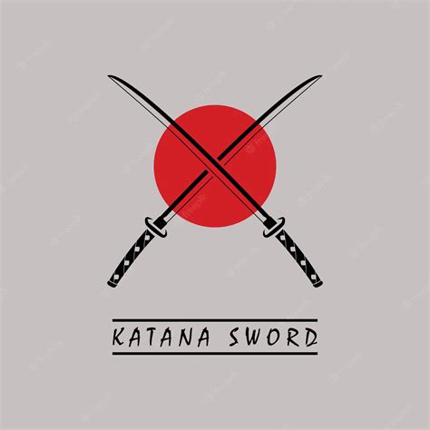 Premium Vector Katana Sword Logo Vintage Vector Illustration Design