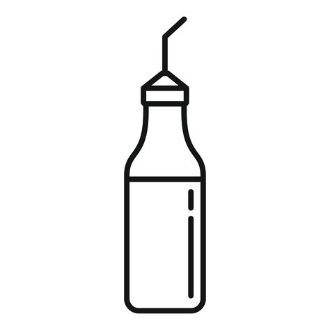 Aromatic Mustard Bottle Icon Outline Style 14477137 Vector Art At Vecteezy