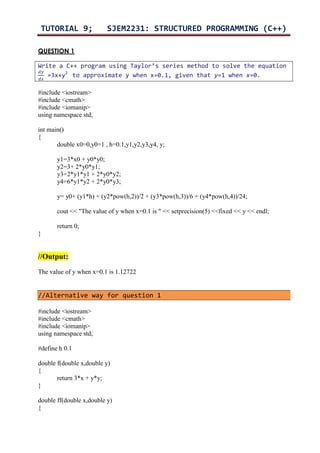 C Tutorial Pdf