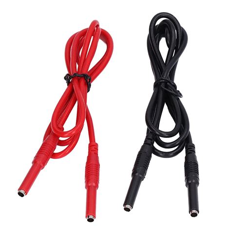 4mm Plug Test Leads Female To Female Test To Female Extension Electrical Test Cable Red And