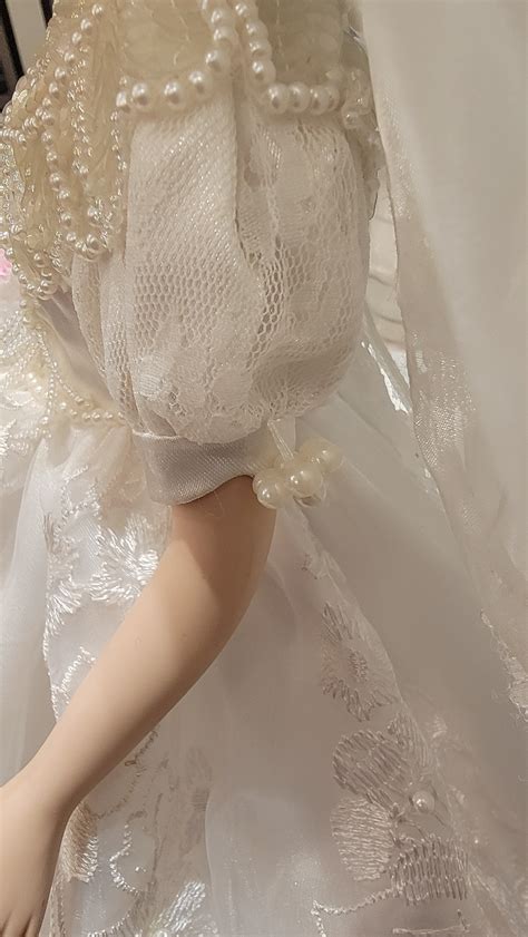 Vintage Butterfly Kisses 5 Porcelain Bride Doll Etsy