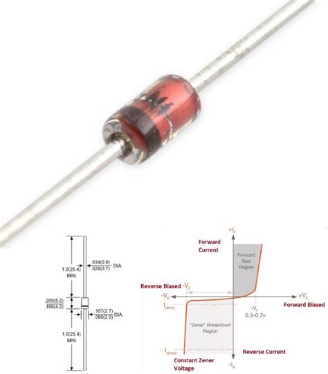 Zener Diode 1w 1n4733 5 1v Electronics Sensors