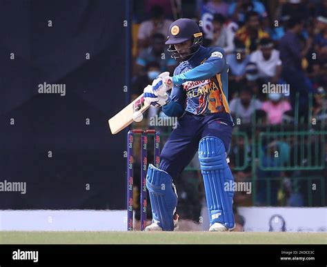 Sri Lankas Dhananjaya De Silva Plays A Shot During The 4th One Day