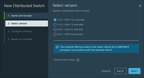 vsphere distributed switch for managing multiple hosts