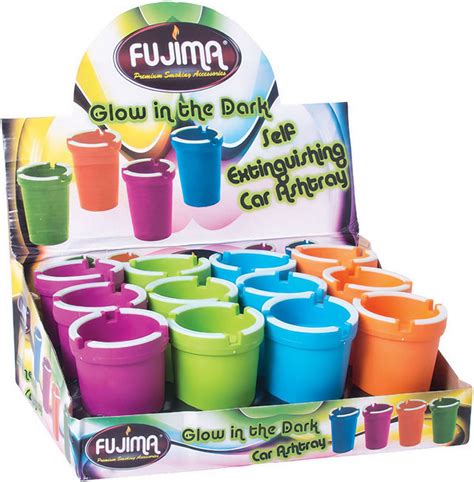 Fujima Glow Self Extinguish Ashtray 12 Pack Dankgeek