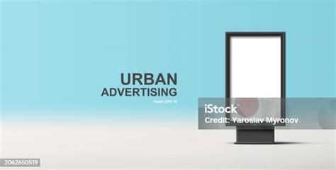 라이트 박스 3d 현실적인 모형 거리 Ooh 광고 프로모션용 빈 템플릿 야외에 대한 스톡 벡터 아트 및 기타 이미지 야외 벡터 광고 Istock