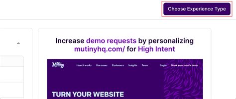 Creating An Experience Mutiny