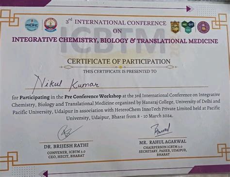 Nikul Kumar On Linkedin Conference Integrativechemistry