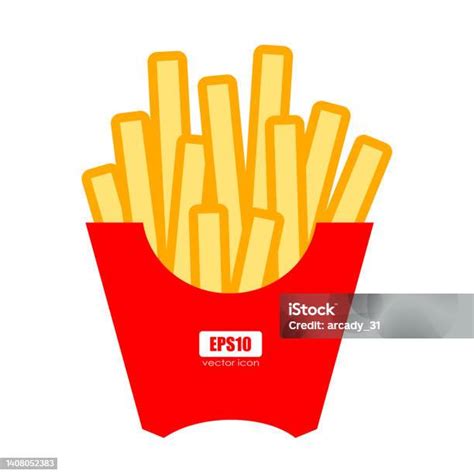 Fritte Fritte Vettoriale Cartone Animato Immagini Vettoriali Stock E