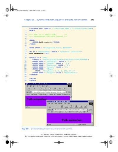 Chapter 20 Dynamic Html Path Sequencer And Sprite Activex