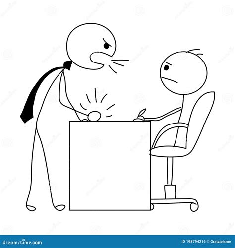 Cartoon Stick Figure Drawing Conceptual Illustration Of Man Or