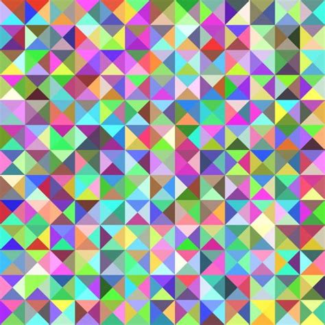 مثلث هندسي نمط القرميد الخلفية رسم متجه من مثلثات بألوان ملونة Eps