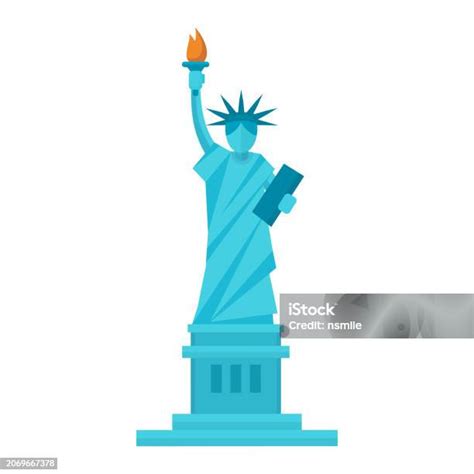 벡터 자유의 여신상 세계를 계몽하는 자유 미국 컬렉션 디자인 흰색 절연 자유의 여신상에 대한 스톡 벡터 아트 및 기타 이미지