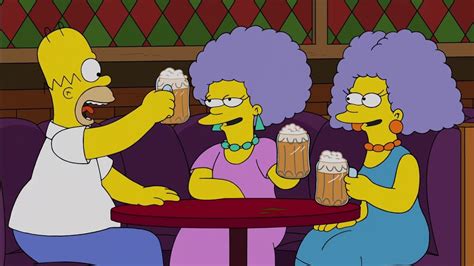 The Simpsons Homer Becomes Friends With Patty And Selma Youtube