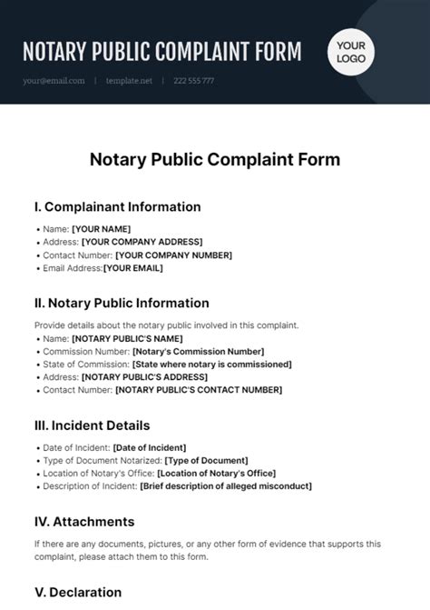 Free Notary Templates To Edit Online And Print