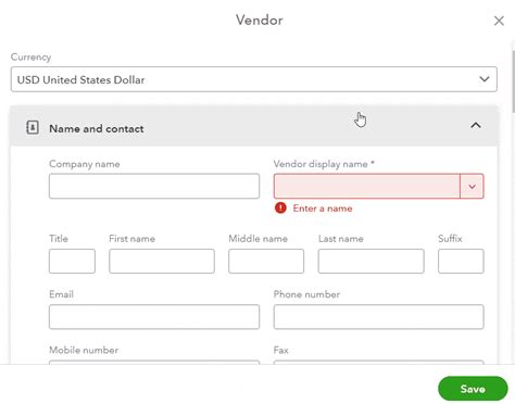How To Set Up Vendors In QuickBooks Online