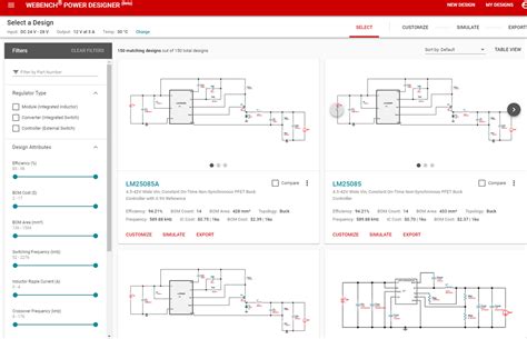 Webench® Tools Why Webench Can Not Find A Part For 24v Input 12v 3a Output Simulation