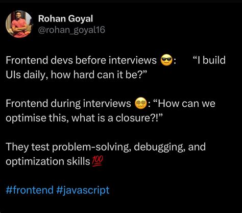 Most Frontend Developers Walk Into Interviews Thinking🚀“i Build Uis