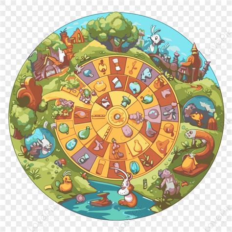 Board Game Vectorin The Style Of 2d Game Art Cartooncartoonsticker