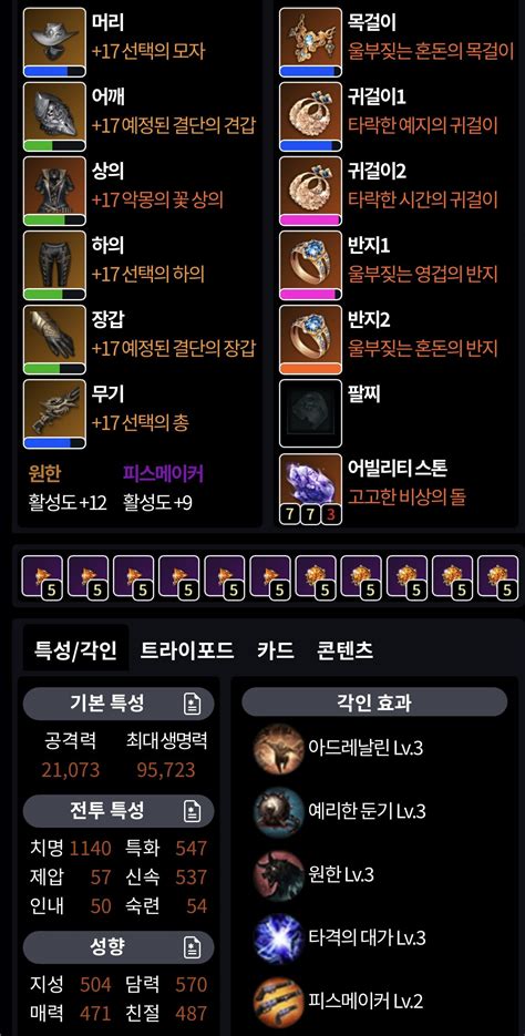 로스트아크 인벤 건린이 특성합질문 로스트아크 인벤 건슬링어 게시판