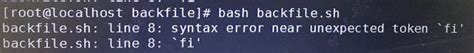 Shell编程错误 Syntax Error Near Unexpected Token `then 悟透 博客园