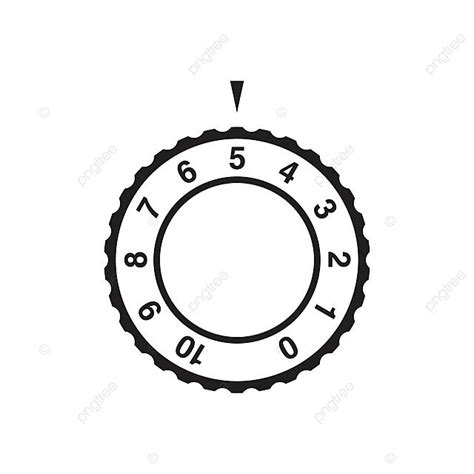 Stock Vector Illustration Of A Mode Wheel With A Dial Selector Isolated