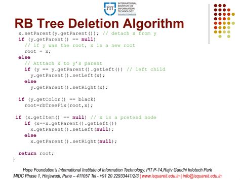red black tree insertion and deletion pptx programming languages