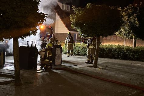 Brandweer Blust Brand In Ondergrondse Container