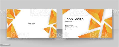 현대 오렌지 화이트 명함 디자인 템플릿 기업 개념과 추상적 배경을 가진 창조적 인 우아하고 깨끗한 명함 템플릿 벡터 일러스트레이션 0명에 대한 스톡 벡터 아트 및 기타