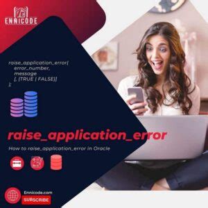 How To Add Raise Application Error In Oracle Ennicode