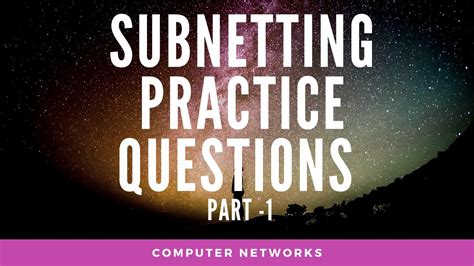 Subnetting Practice Questions Part YouTube