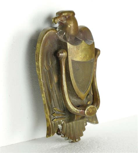 Vintage Brass American Eagle Motif Door Knocker Olde Good Things