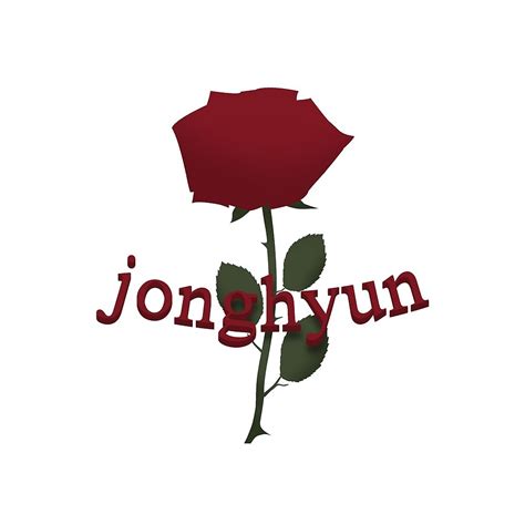 Shinee Jonghyun Rose By Gizbun Redbubble