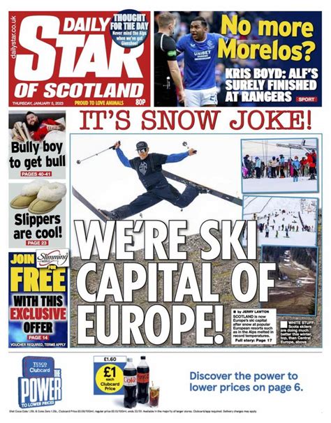 Scotlands Papers Jingle Hell At Aande And Rishi Sunaks Five Pledges