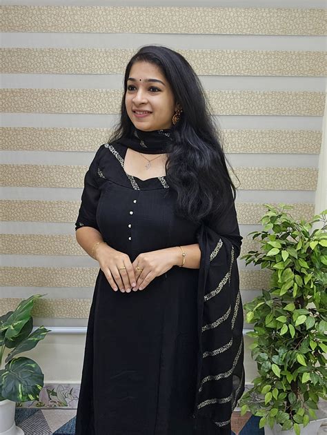 Normal Vijithra Silk Top And Duppatta Black Priyas Magic World