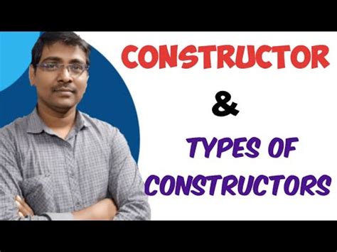 CONSTRUCTOR TYPES OF CONSTRUCTORS DIFFERENCE BETWEEN METHOD