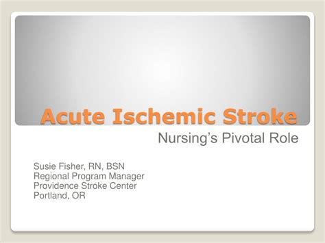 Ppt Acute Ischemic Stroke Powerpoint Presentation Free Download Id