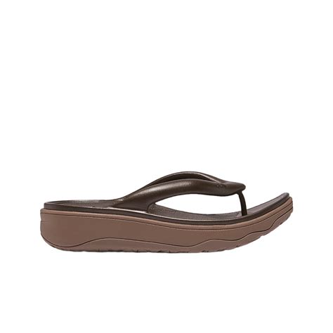 W 핏플랍 릴리프 메탈 피니쉬 레스트 플립플랍 브론즈 Fitflop Kream