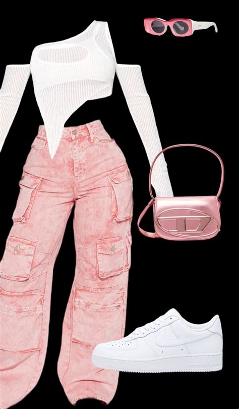 Lily High Rise Cargo Jeans Pink Fashion Nova Moda De Ropa Ropa