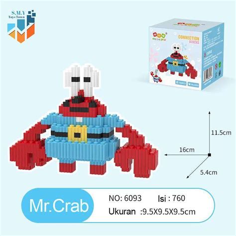 Promo Smy Nano Blocks Spongebob And Friends D Model Mainan Blok Susun Blok Konstruksi Diy