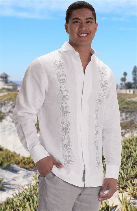 Guayabera Shirt Wedding Mens Short Sleeve Guayabera Shirts Linen