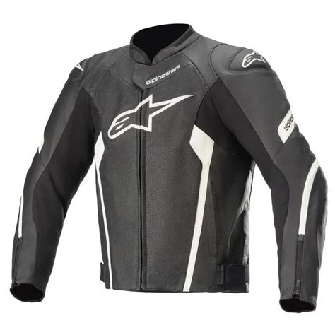 Alpinestars Faster V2 Air Leather Jacket Blackwhite