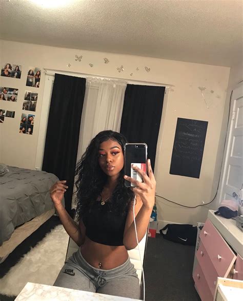 Black Girl Mirror Selfie