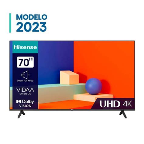 televisor hisense 70 a6k uhd 4k sin bordes modelo 2023 hisense