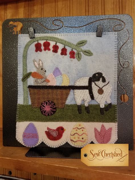 Simply Sheep April Wool Applique Pattern Sch145 Etsy