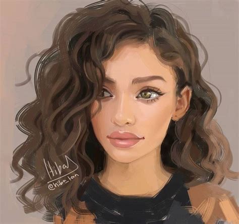 Hibatan Digital Art Girl Digital Portrait Portrait Art Digital